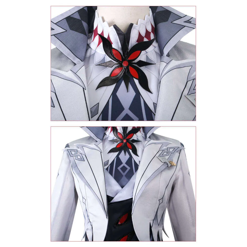 Arlecchino Genshin Impact Fatui Harbinger wig and beard - The Knave ...