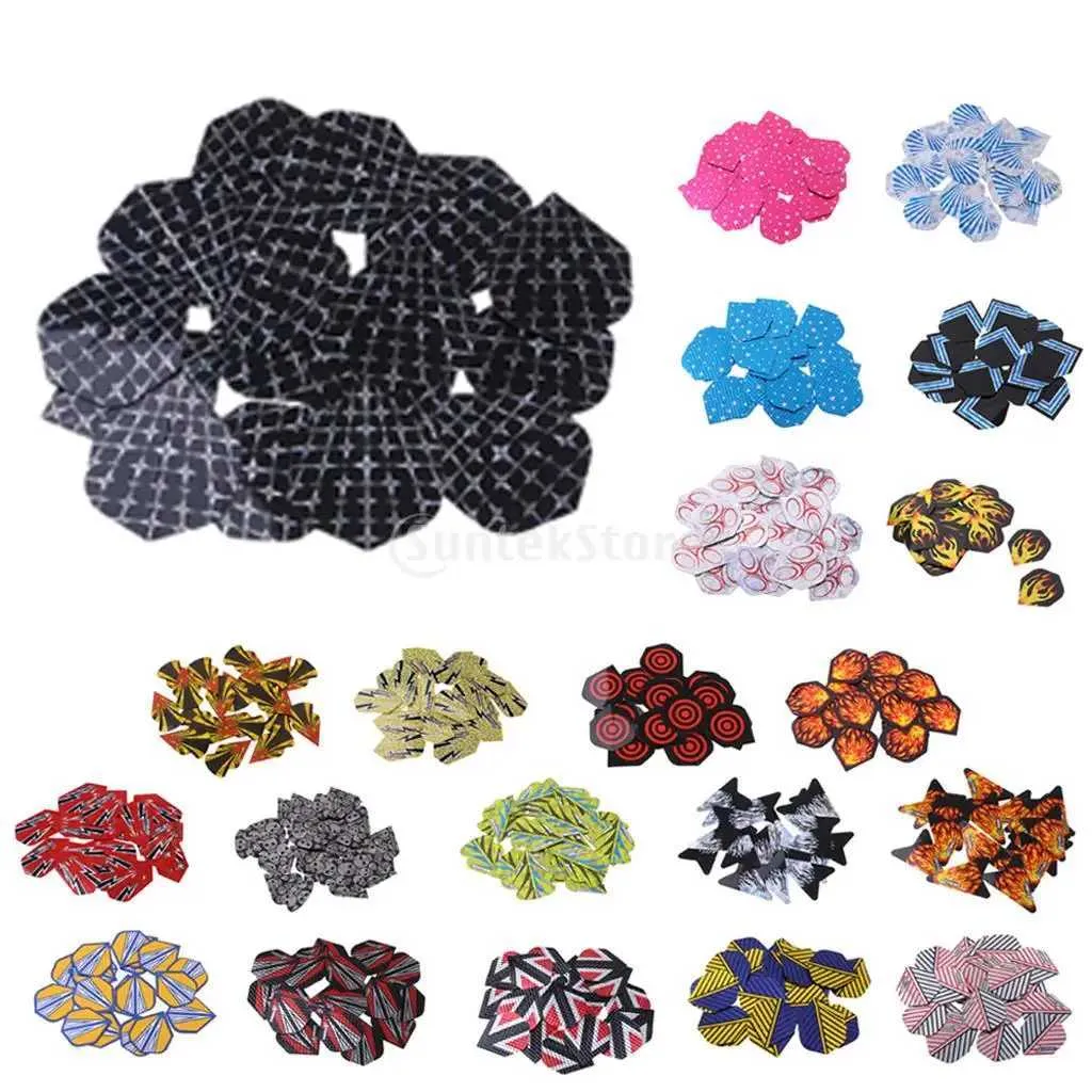 20 Pack Professional PET Dart Tails - Standard Flights for Steel & Soft ...