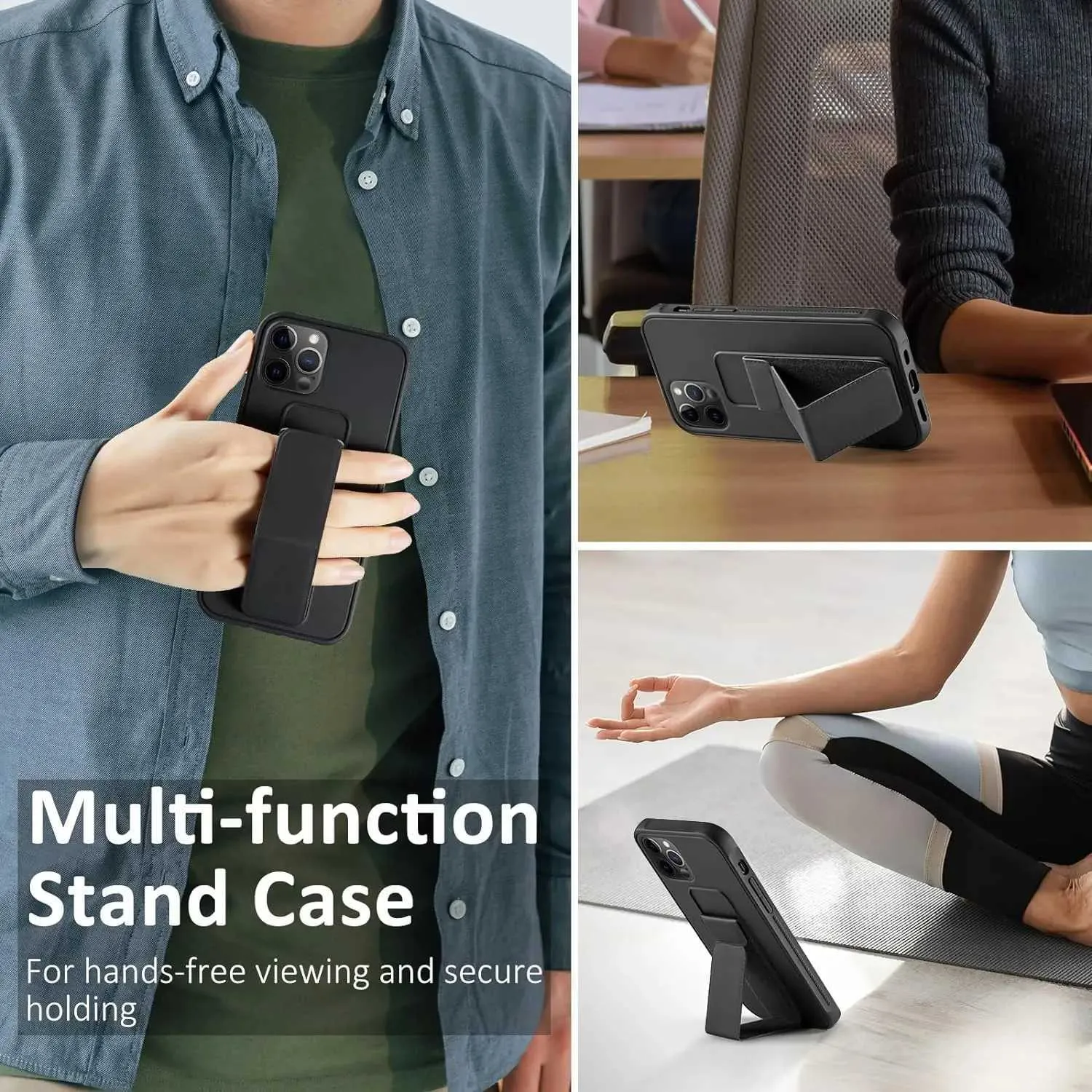 Magnetic Multi-Functional Phone Stand Case - Hard PC, Vertical ...