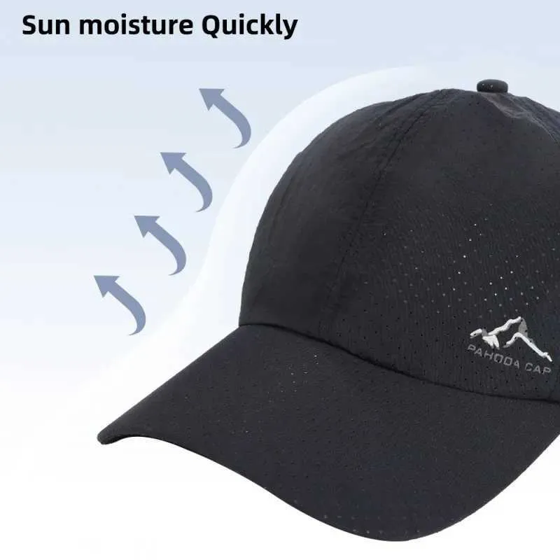 Breathable Mesh Snapback Baseball Cap - Unisex Adjustable Sun Hat for ...