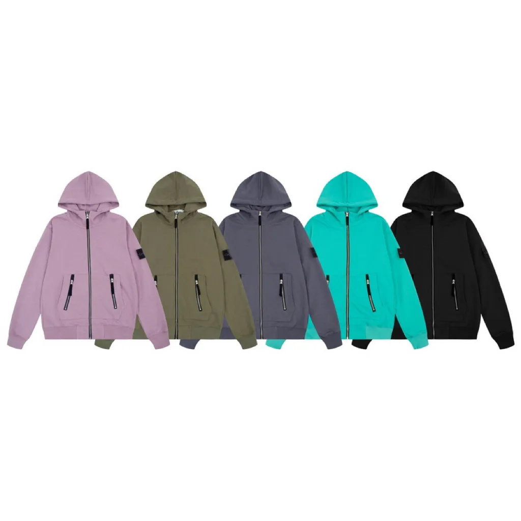 Hoodies: Designer Hoodie Jacket with Stones Detail, Long Sleeve Islands ...