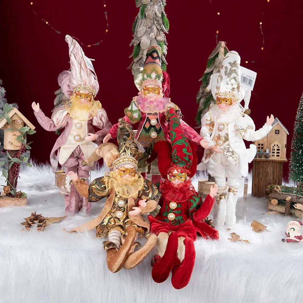 Christmas Elf Holiday Childrens Gifts Decorate Plush Toys On The Ly ...