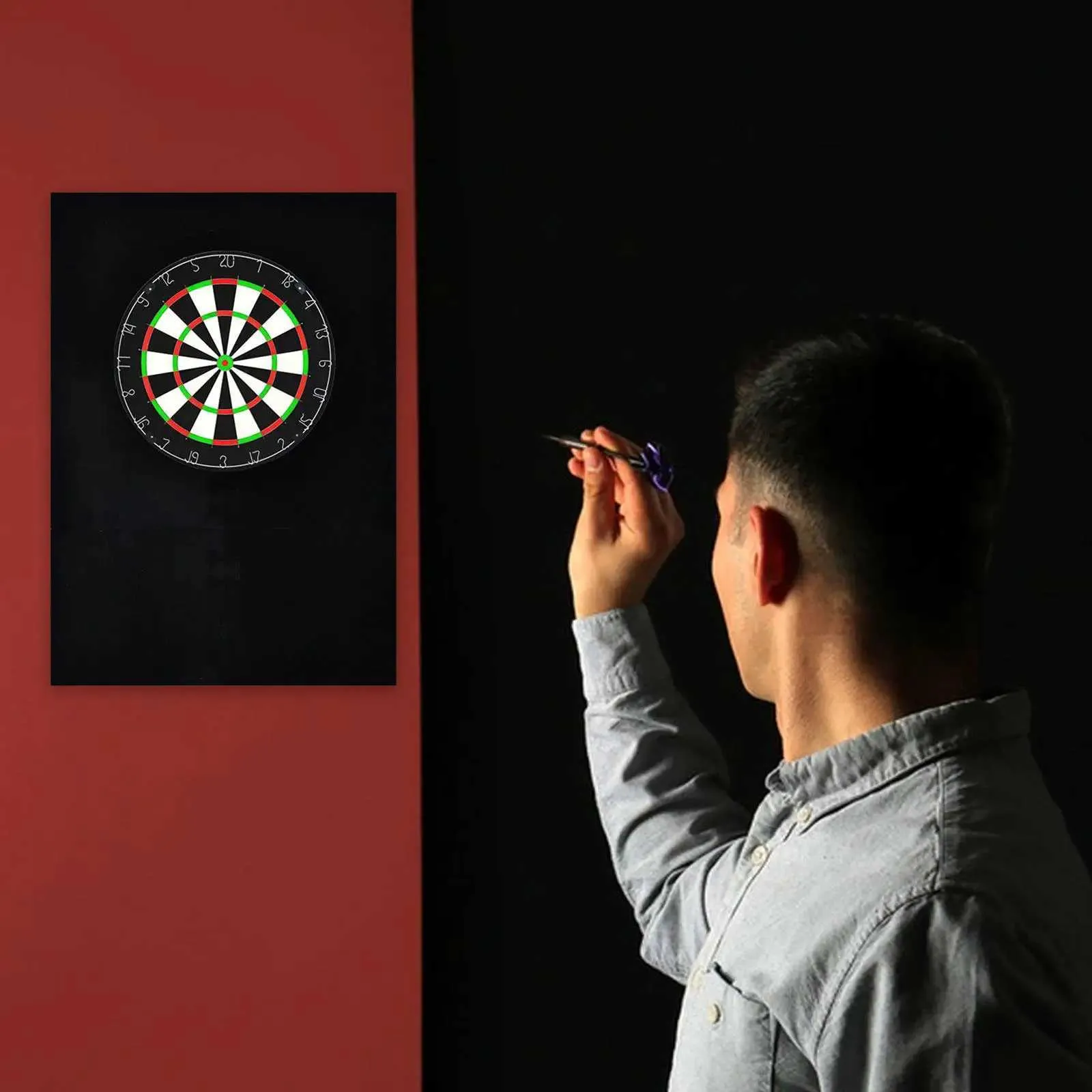 Dart Board Wall Protection Surround - Premium Foam Sticker for Safe ...