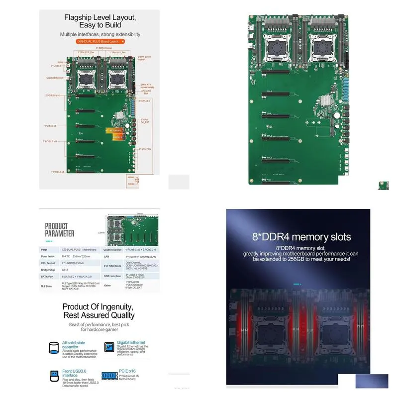 X99 Dual Socket Smallest Motherboard With 6GB RAM, 128GB Storage, CPU ... X99 Dual Socket Smallest Motherboard With 6GB RAM, 128GB Storage, CPU ...