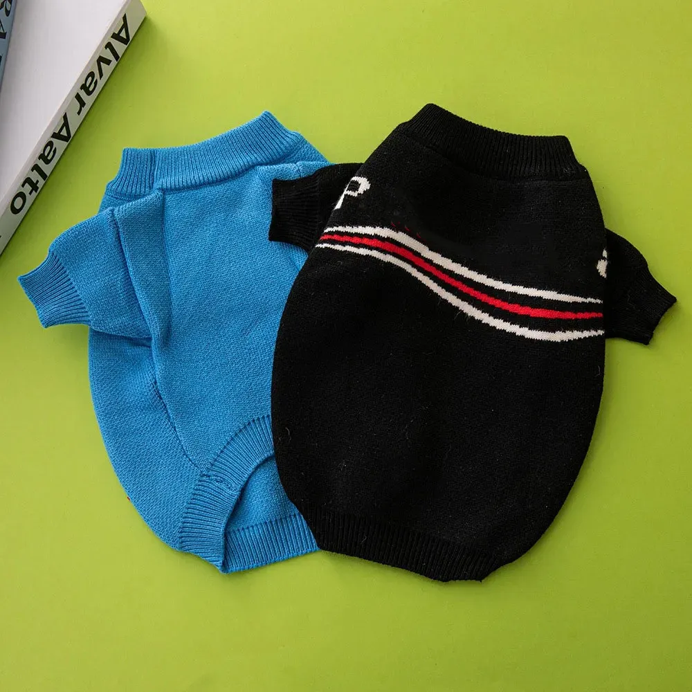 Designer Dog Sweater: Warm Winter Knit Pet Clothes - Fashionable Puppy ...