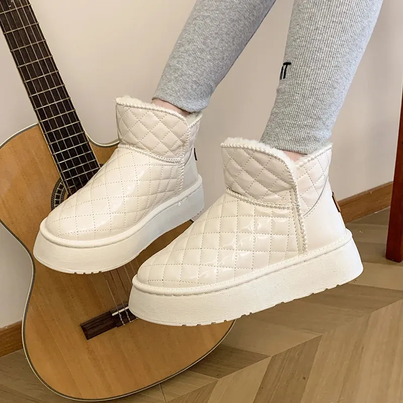 Women's Waterproof Winter Snow Boots with Wool Lining - Warm ...