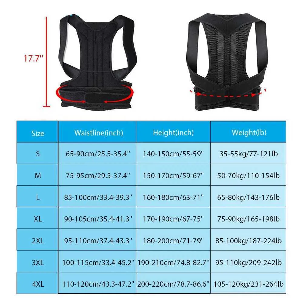 Hunchback Posture Corrector: Adjustable Spinal Support Brace For ...