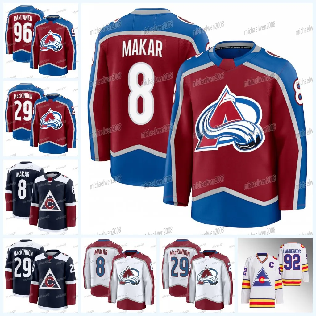 29 Nathan MacKinnon Avalanche 2024 25 Jersey 8 Cale Makar 92 Gabriel ...