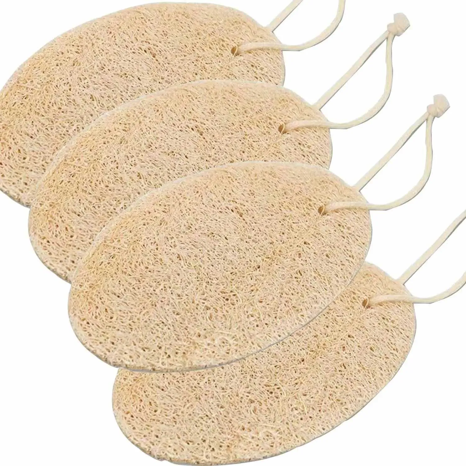 5 Pack Natural Loofah Sponges | Organic Luffa Bath Exfoliating Body ...