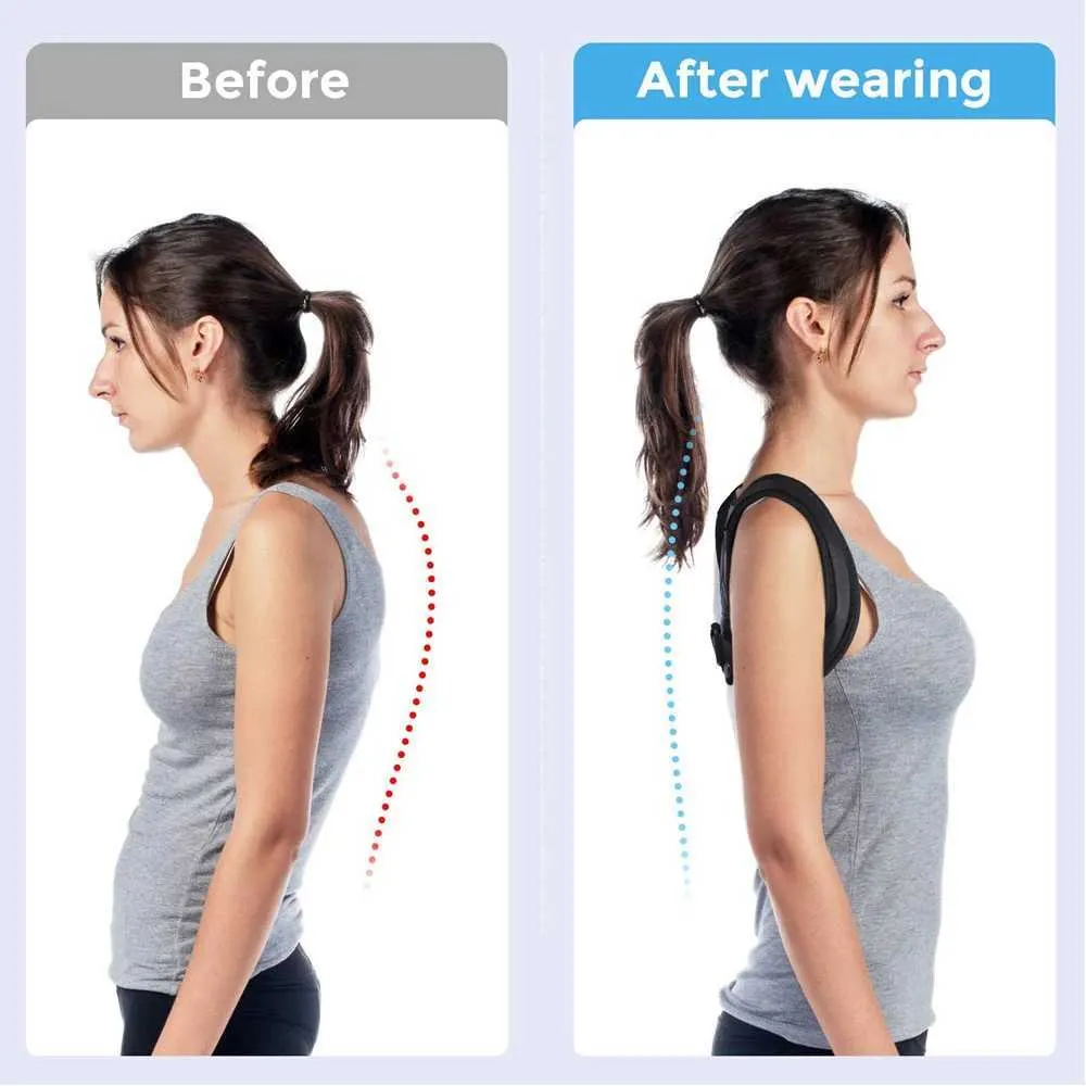 Adjustable Posture Corrector for Back Support & Spine Pain Relief ...