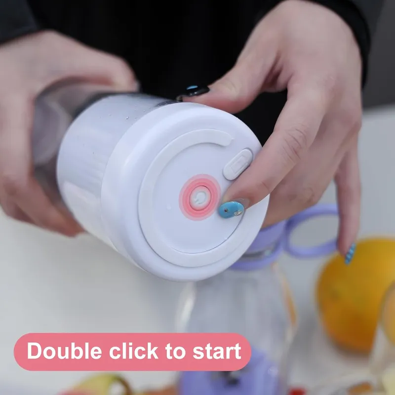 420ml Personal Size Blender, Portable Blender, Battery Operated USB ...