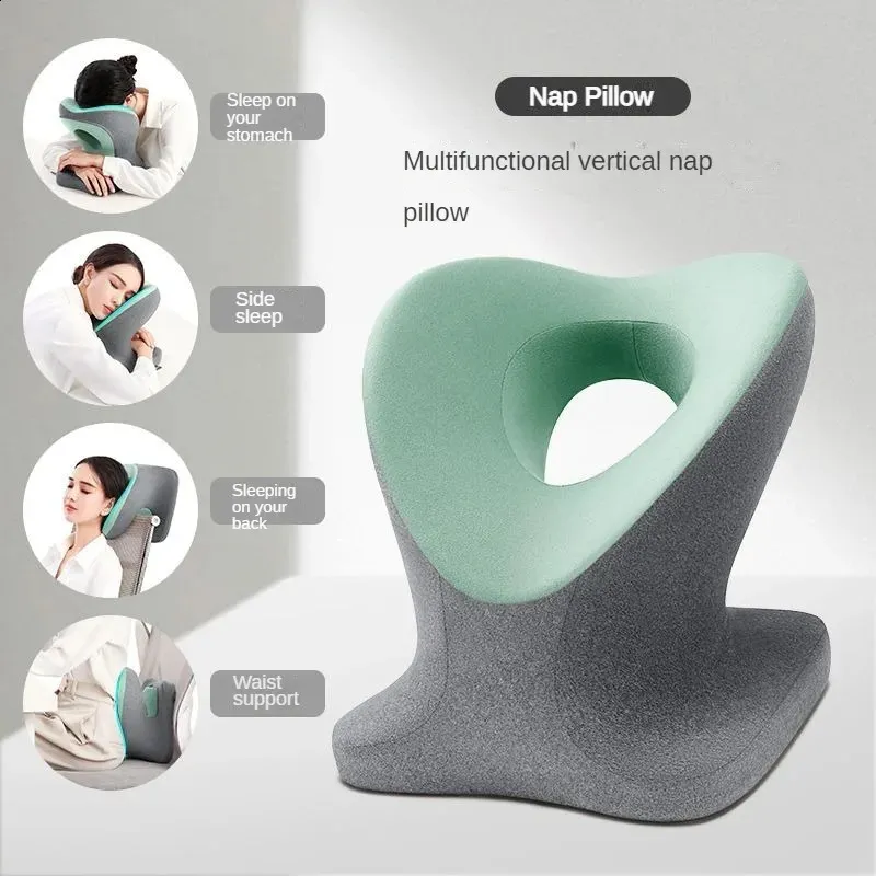 Memory Foam Back Rest Pillow for Chair: Travel Neck Support & Office ...