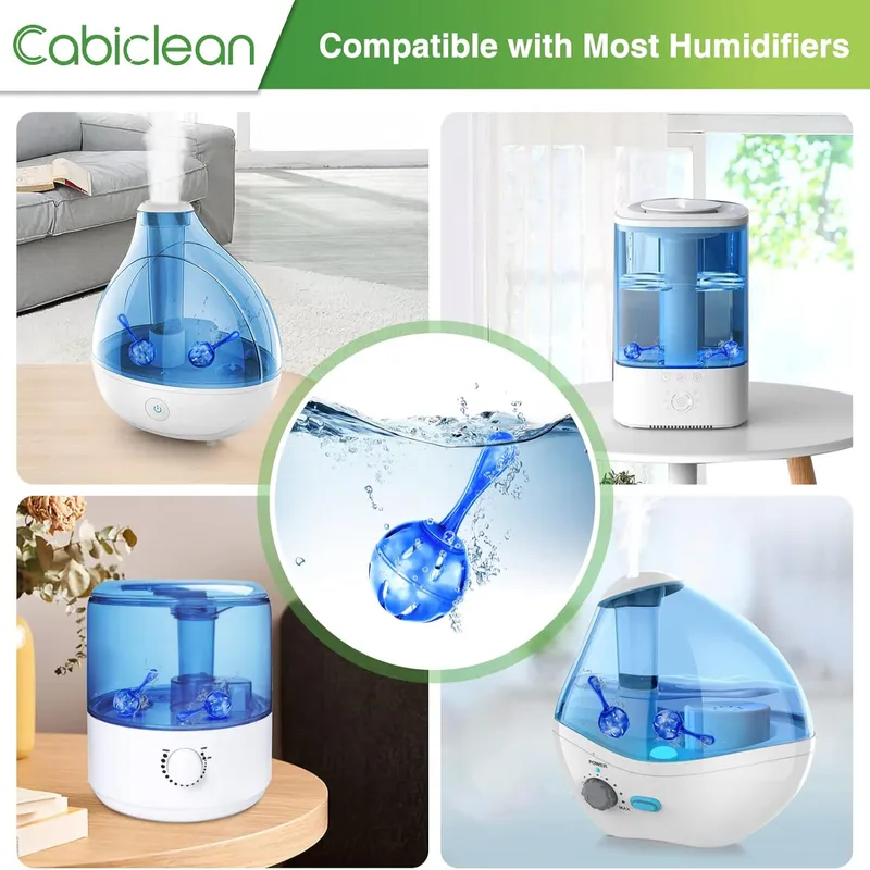 12 Pack Humidifier Tank Cleaner Demineralization Cleaning Ball for All ...
