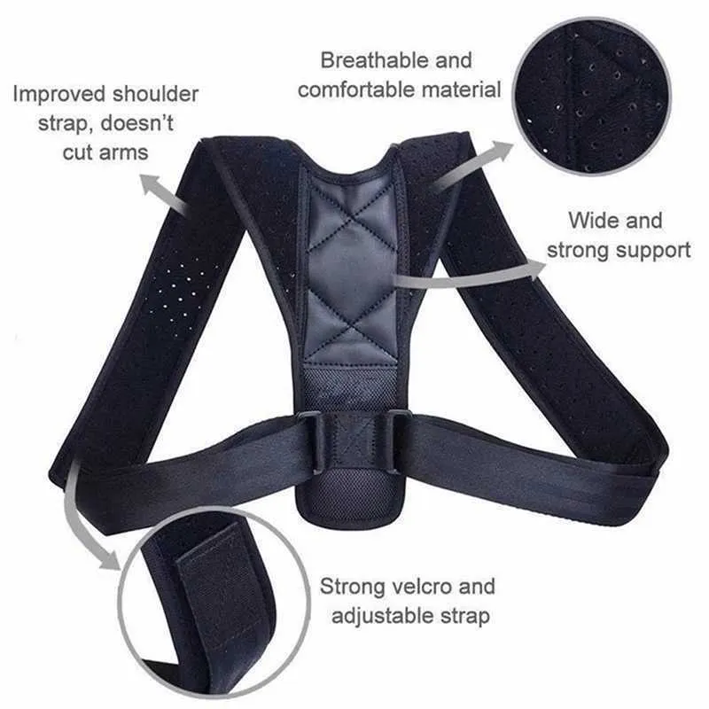 Adjustable Invisible Posture Corrector for Back & Neck Support ...