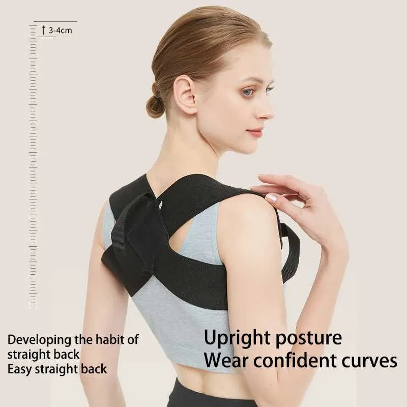 Adjustable Posture Corrector Brace - Back Support Strap for Spinal ...
