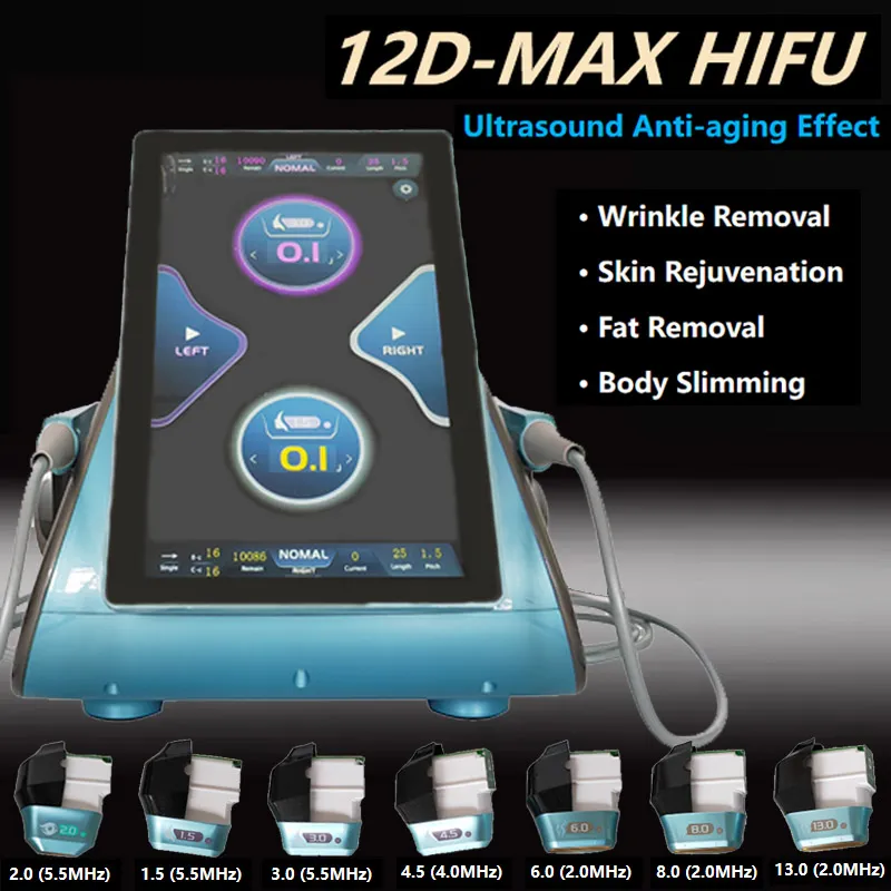 Advanced 12D MAX HIFU Skin Tightening & Whitening Machine 650W ...