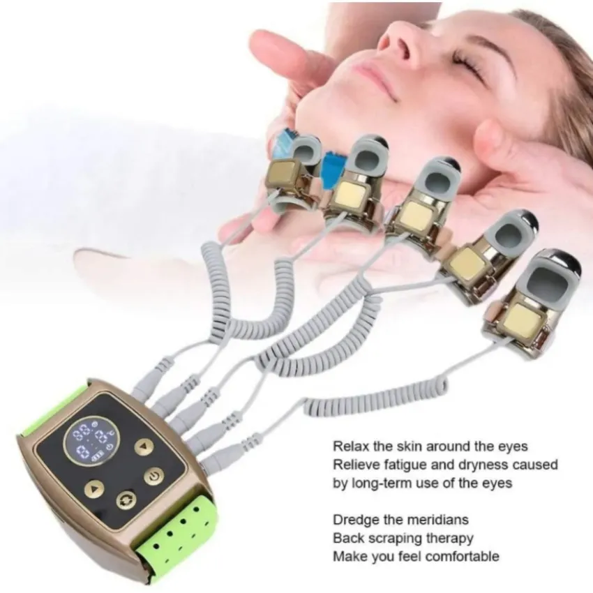 Golden Microcurrent RF EMS Face Lifting Machine For Body Relaxation And ...