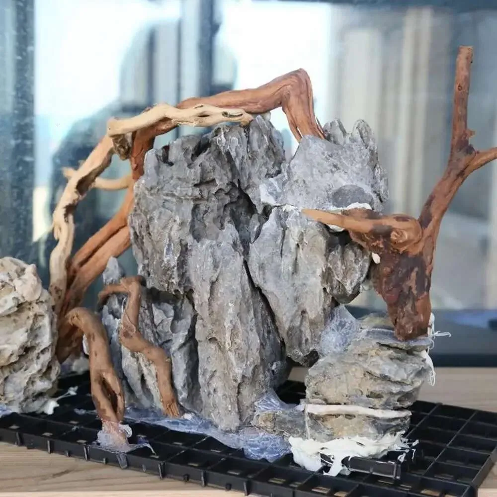 DHgate.com:Natural Driftwood Tree Stump Aquarium Fish Tank Ornament - 1 ...