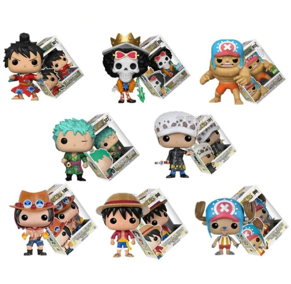 One Piece Anime Fans One Piece Figures Set Luffy, Tony, Chopper, Ace ...