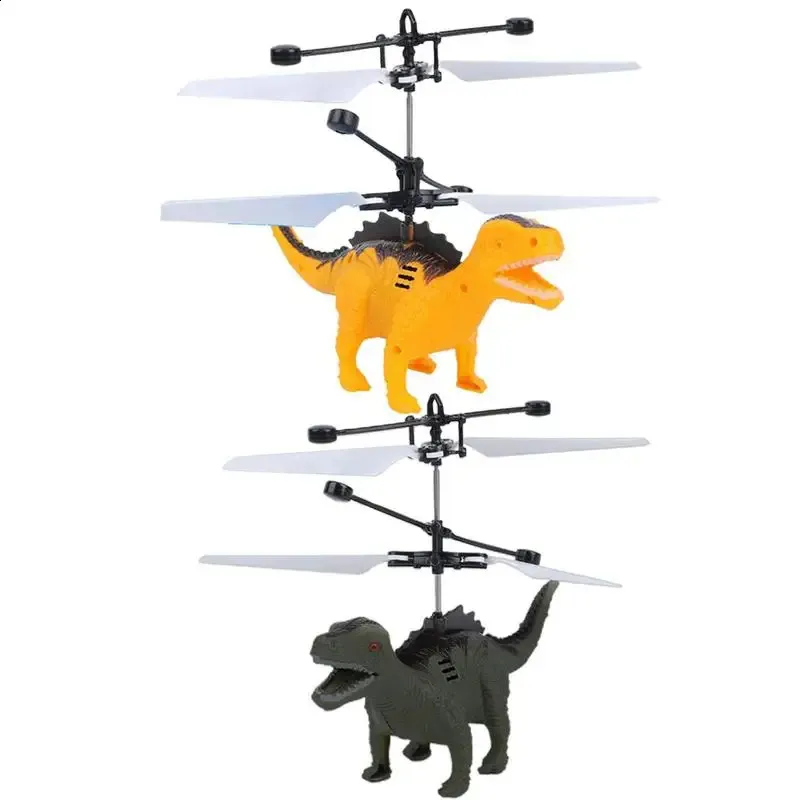 Infrared RC Flying Dinosaur Toy LED Light Helicopter Drone For Indoor ...