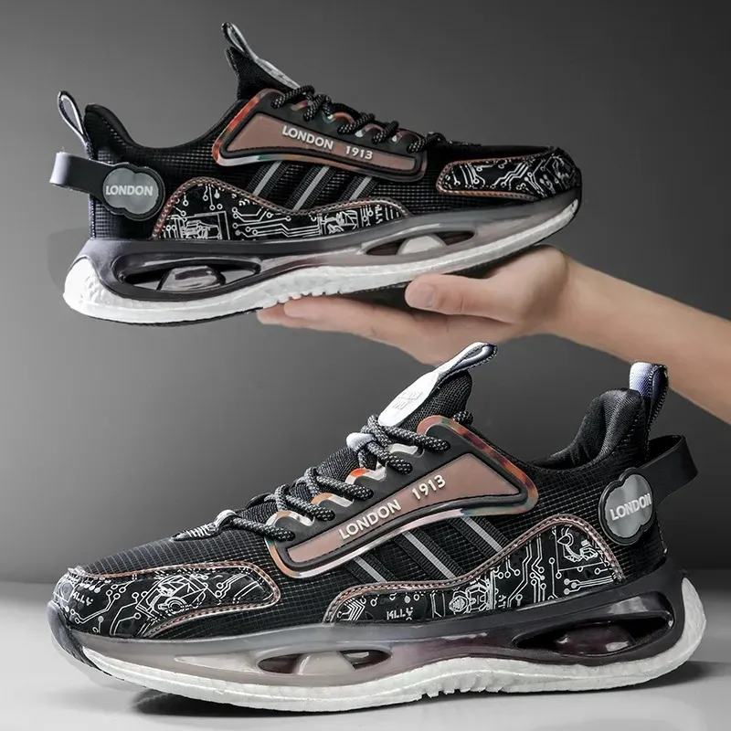 2024 New Flying Woven Breathable Men'S Shoes All Fashion Sports Shoes ...