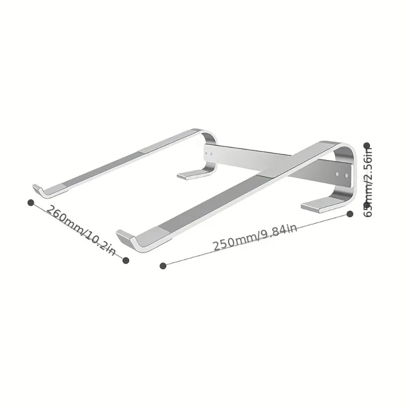 Ergonomic Aluminum Laptop Stand With Height Adjuster And Integrated ...