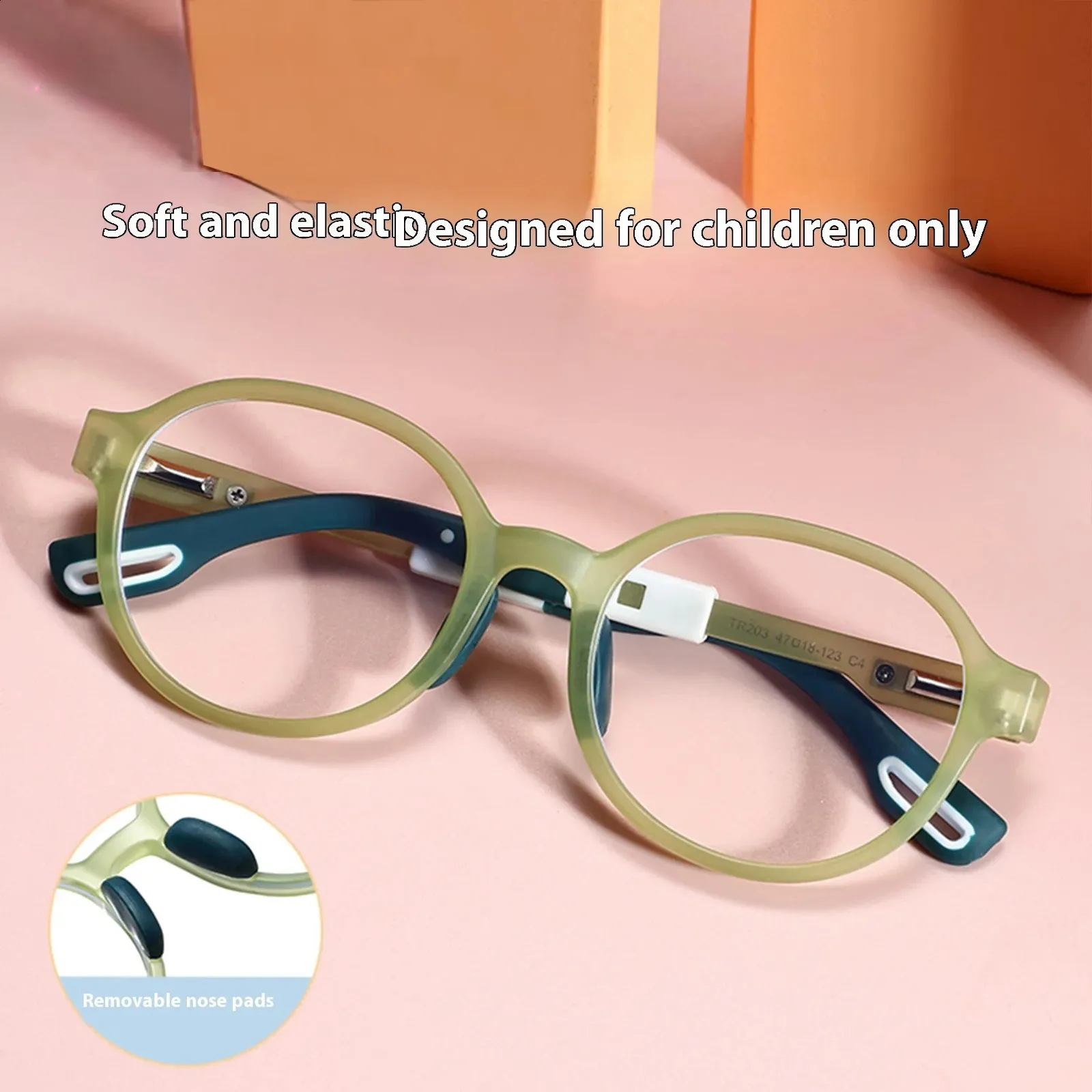 Flexible Unbreakable Kids Eyeglasses Frames for Ages 5-12, Full-Rim ...