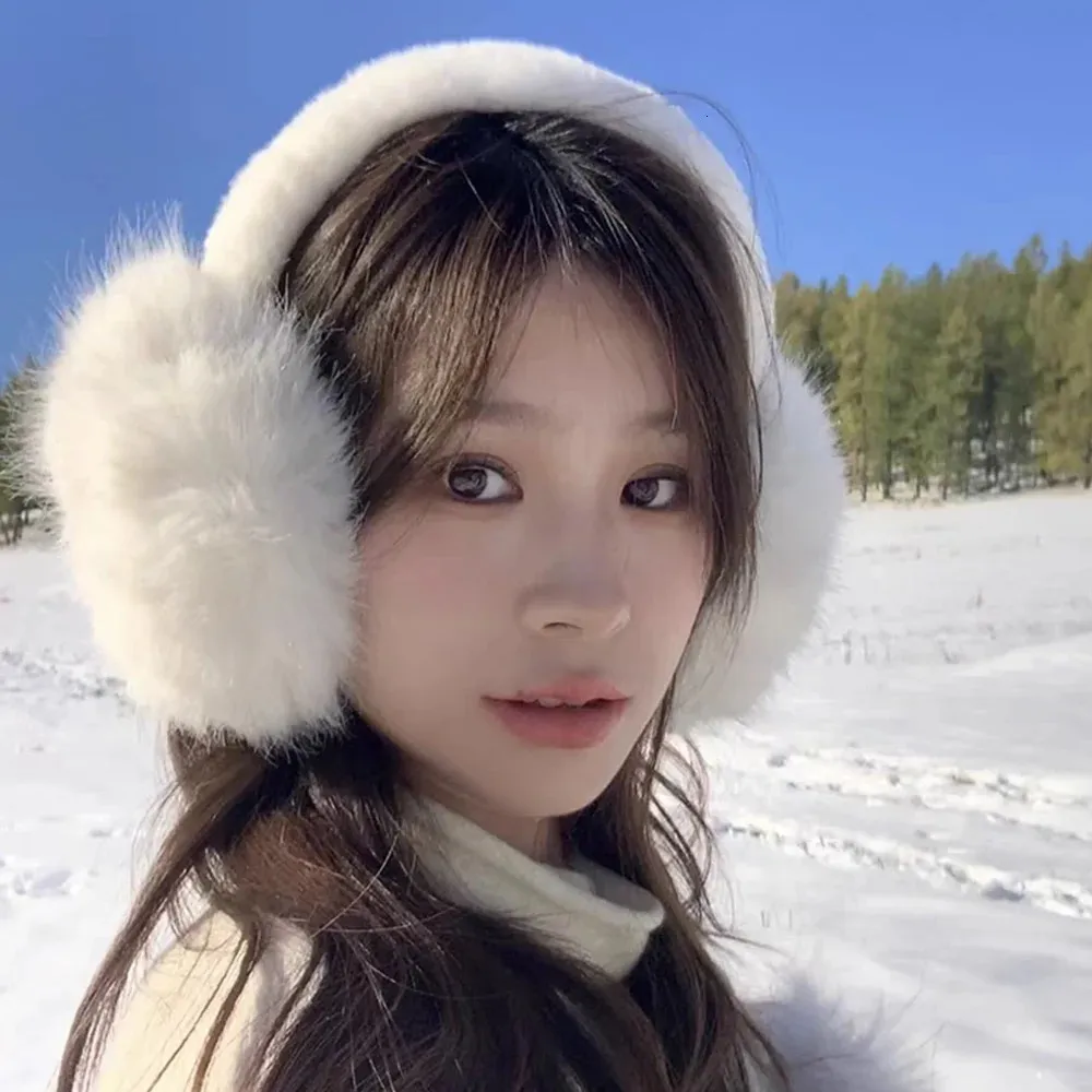 Soft Faux Fur Ear Warmers for Women & Men - Winter Earmuffs, Solid ...