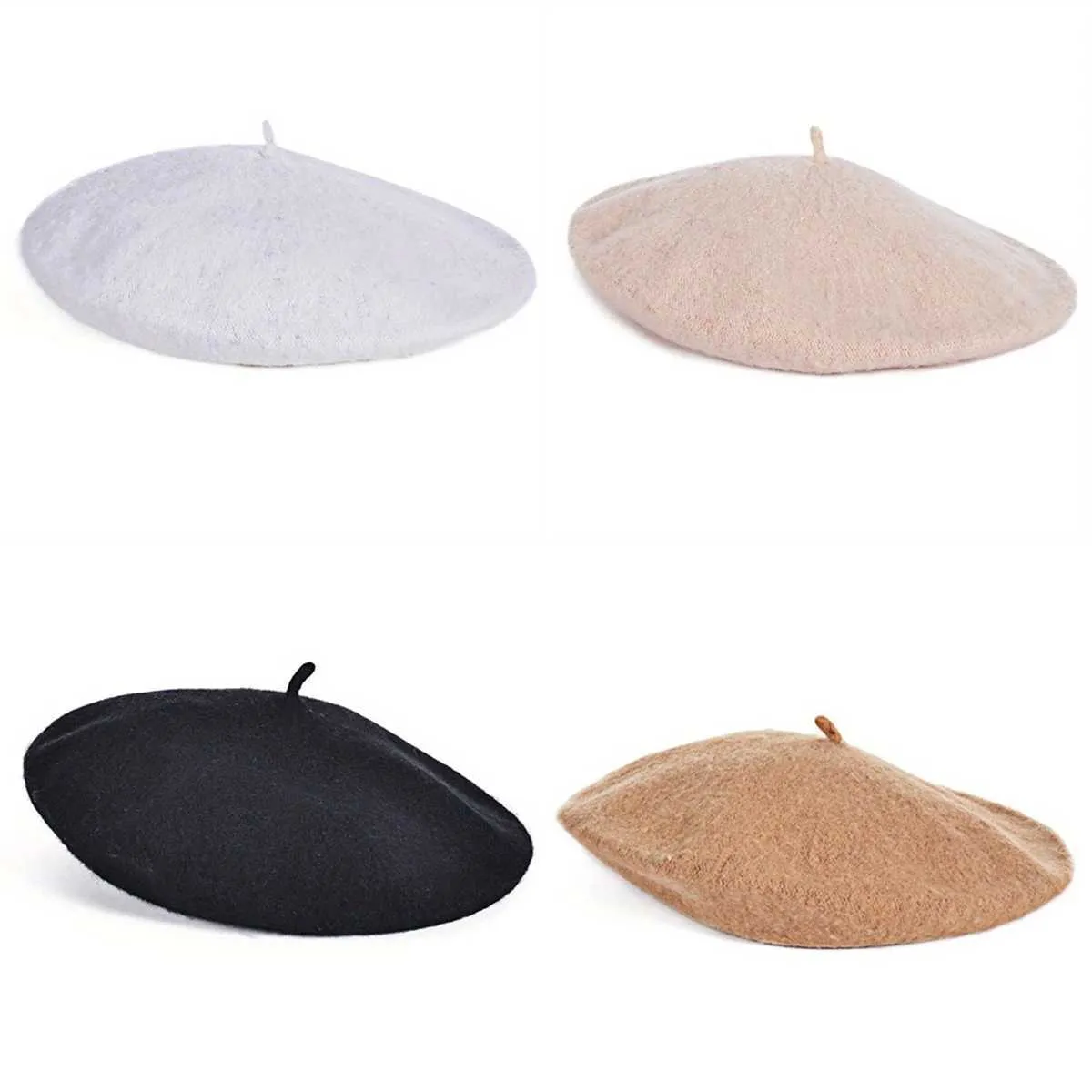 Grey Wool Beret and Scarf Set: French Artist Inspired Winter Hat from ...