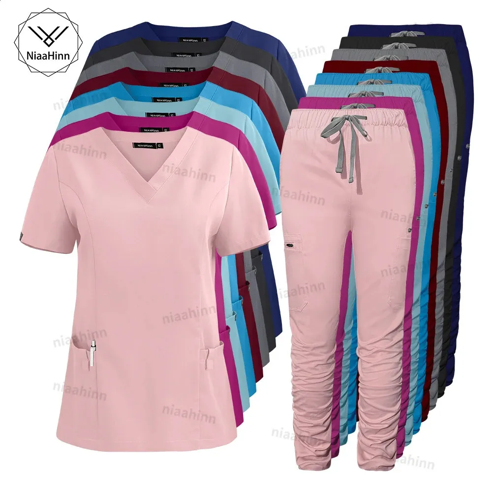 Scrubs Wholesale Solid Color Operating Room Uniforms High Quality ...