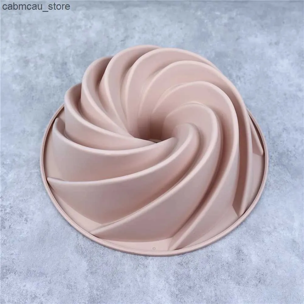 Cyclone Shape Silicone Cake Mould For Baking Large Spiral Shape ...