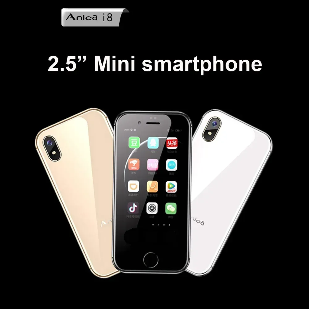 Anica I8 Mini Mobile Phone: 2.5 HD Screen, Quad Core, 1GB RAM, 8GB ROM ...