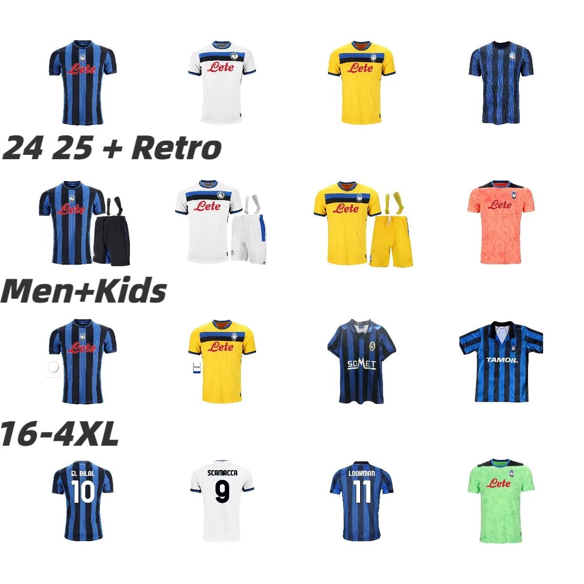 Atalanta B.C. Soccer Uniforms For Teams 2022 2025 Retro Uniforms ...