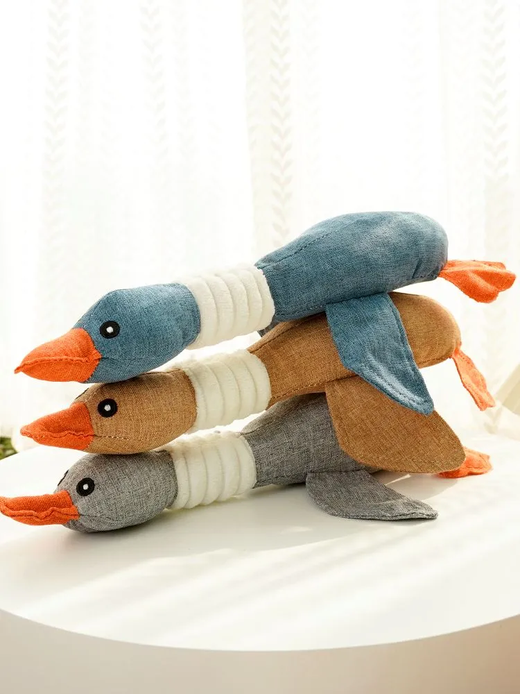 Dog & Cat Goose Sound Anti-Bite Teeth Cleaning Chew Toy - Durable ...