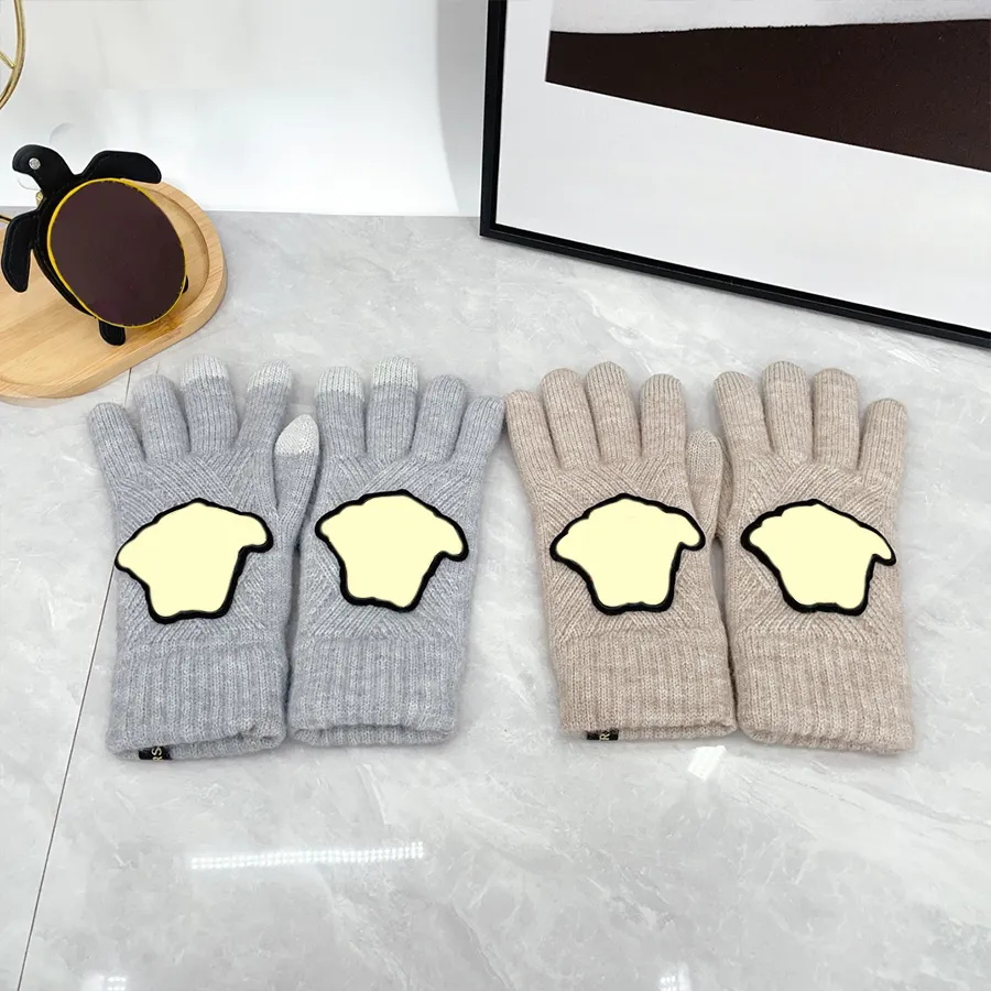 Designer Menes Autumn Winter Gloves, Warm Luxury Knitted Fashion ...
