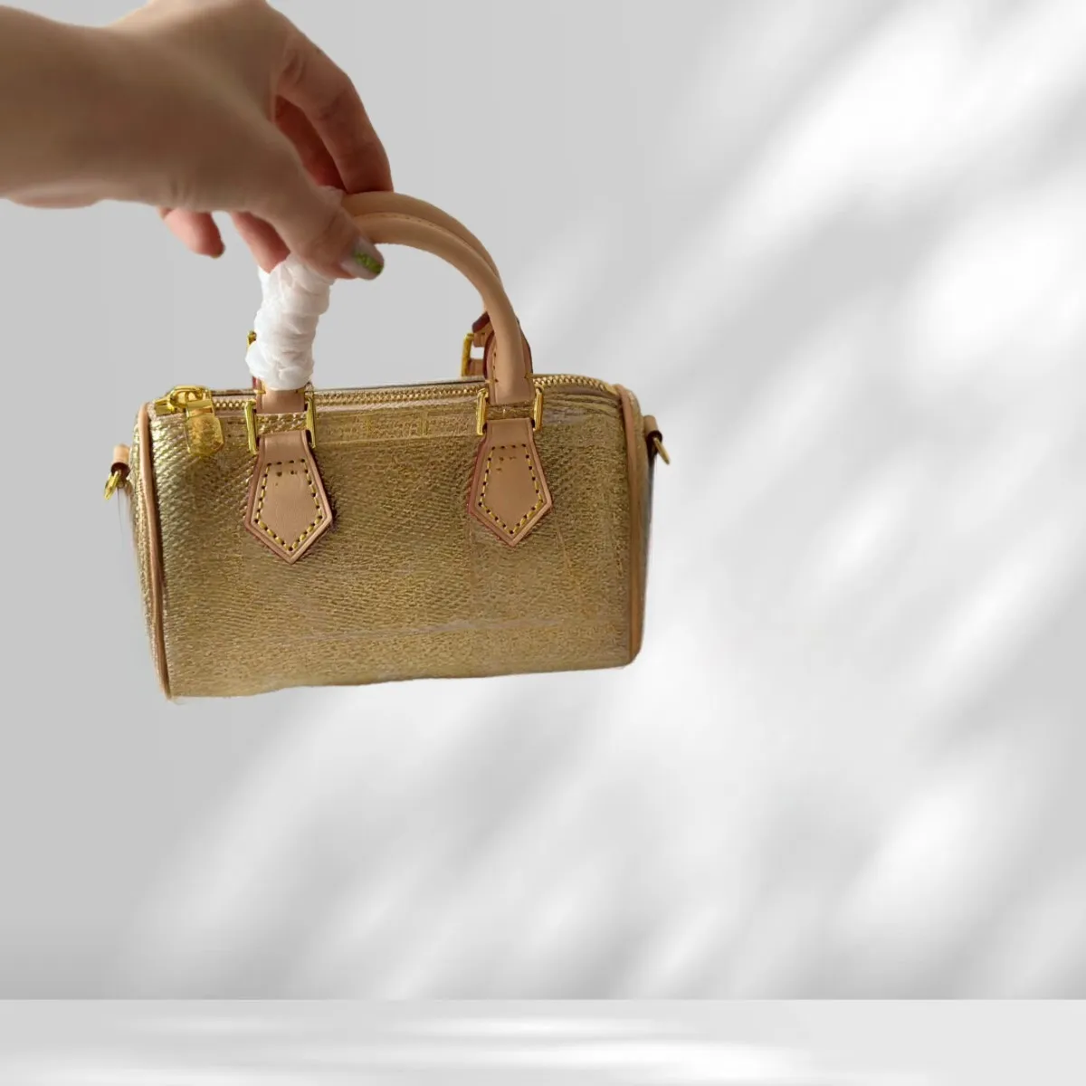 Gold Yellow Color Bag Messenger Bag Large Capacity Classic Mens Bag ...