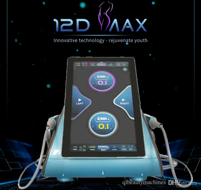 12D-MAX HIFU Skin Tightening Machine with 7 Probes and 2 Handles for ...