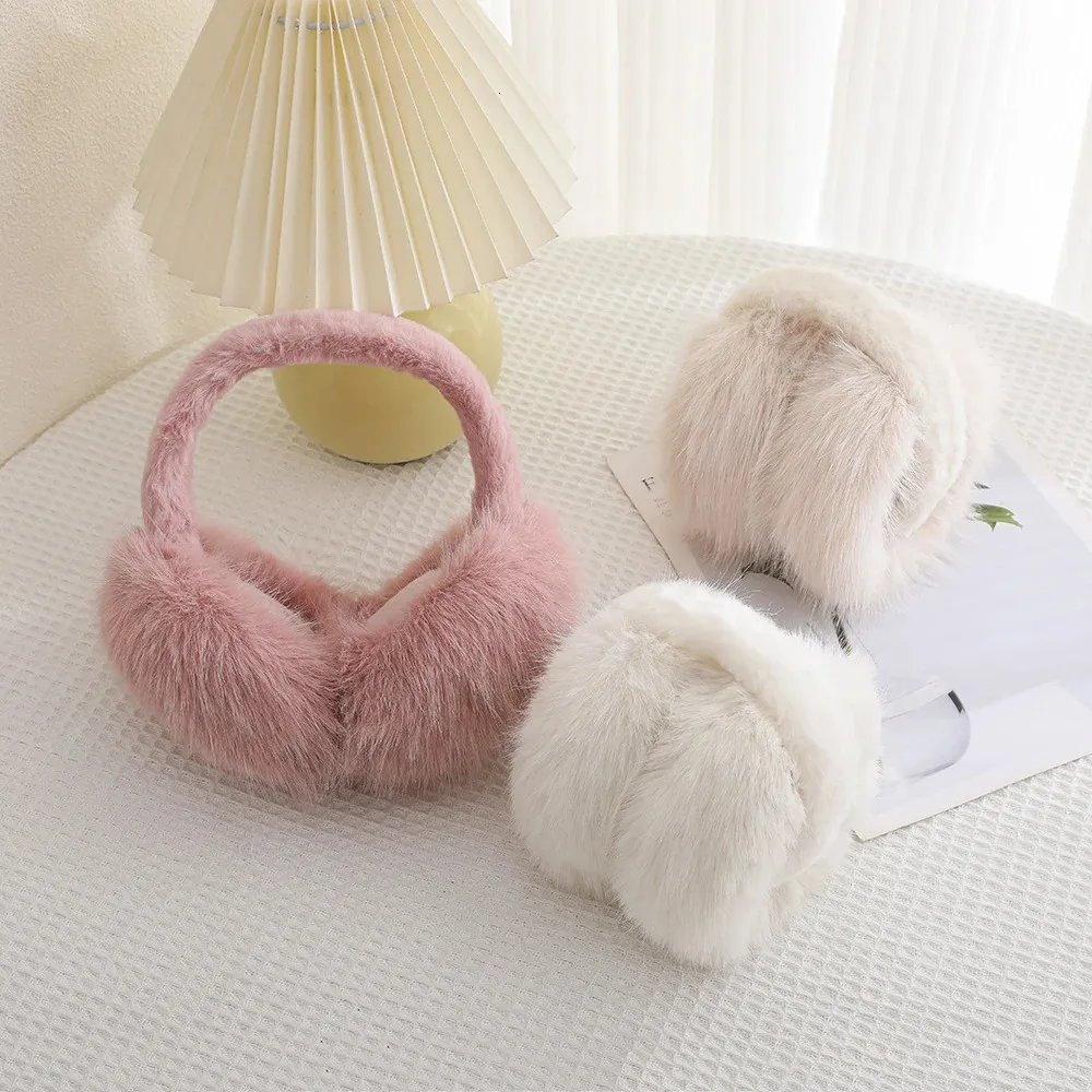 Soft Faux Fur Ear Warmers for Women & Men - Winter Earmuffs, Solid ...