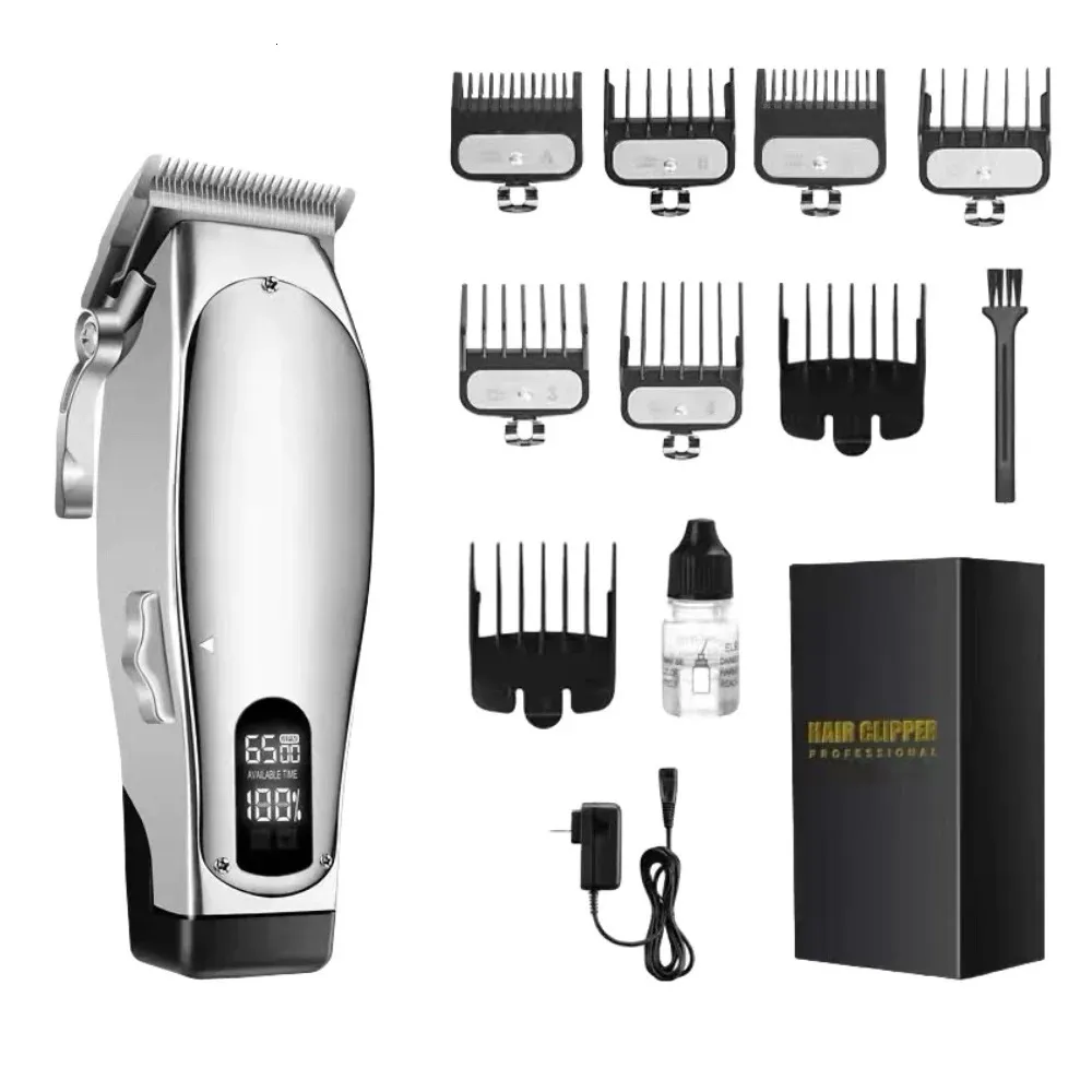 Cordless Hair Clipper & Trimmer - Professional Rechargeable Hair ...