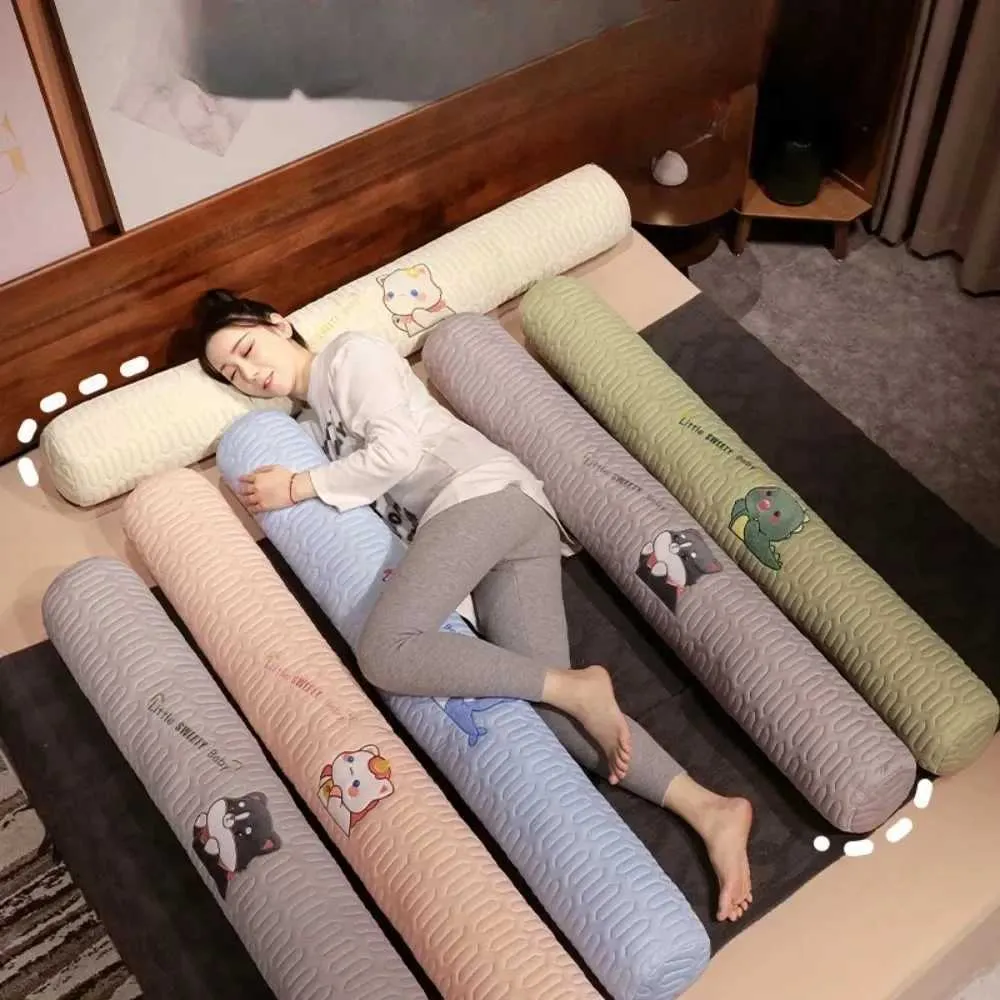 Cool & Cute Solid Color Latex Body Pillow: Cylindrical Design for Leg ...