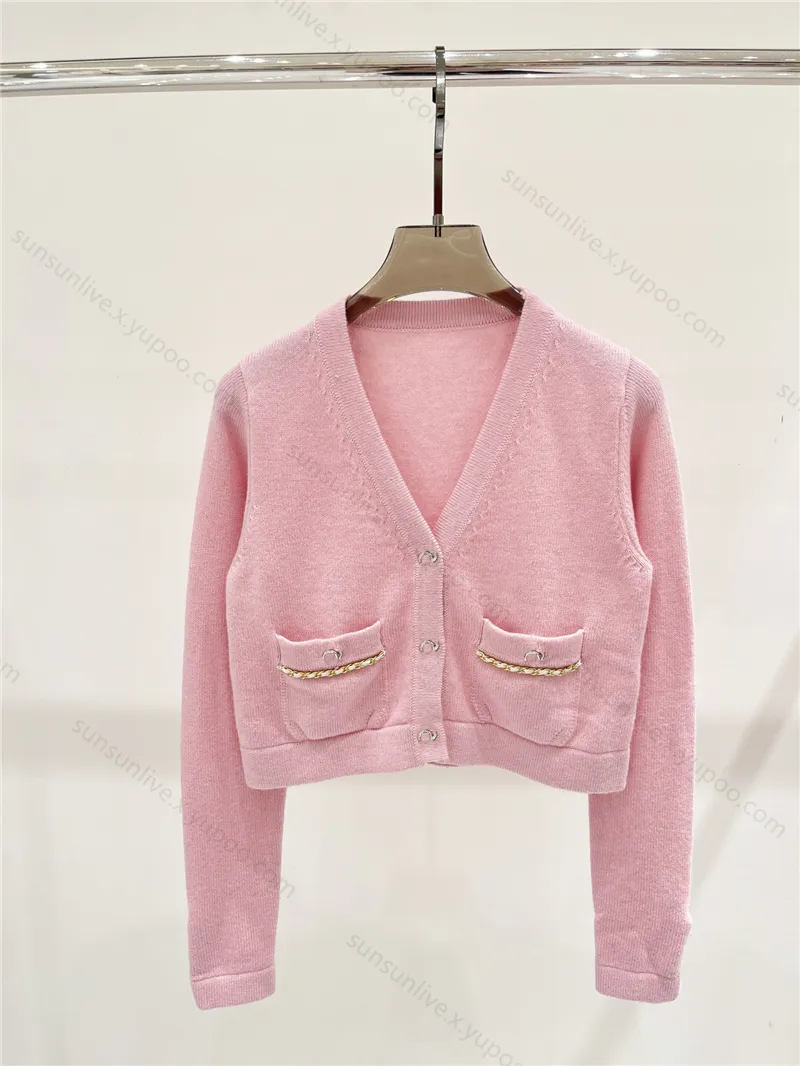 25SS FW Women 100% Cashmere Sweaters Knits V-Neck Cardigan With Buttons ...