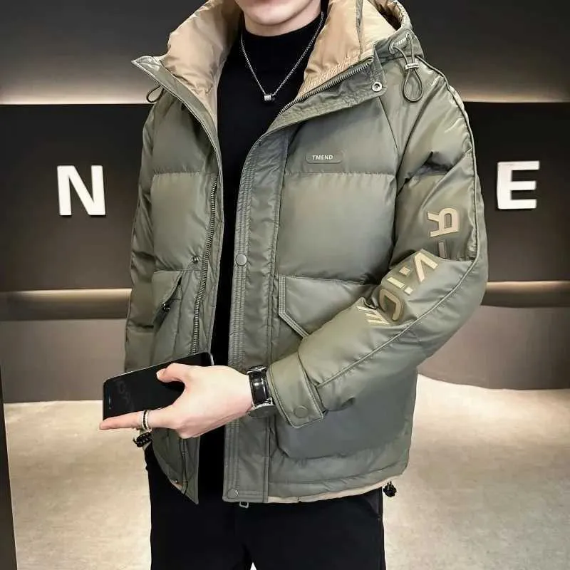 Winter white duck down jacket for men thick and warm high-quality ...