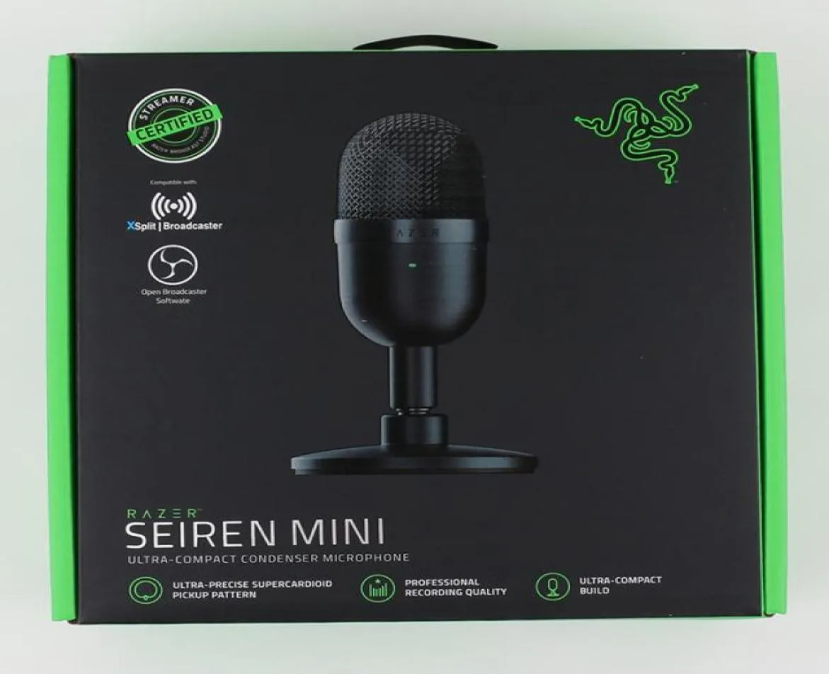 Razer Seiren Ultracompact USB Condenser Razer Microphone For Streaming ...