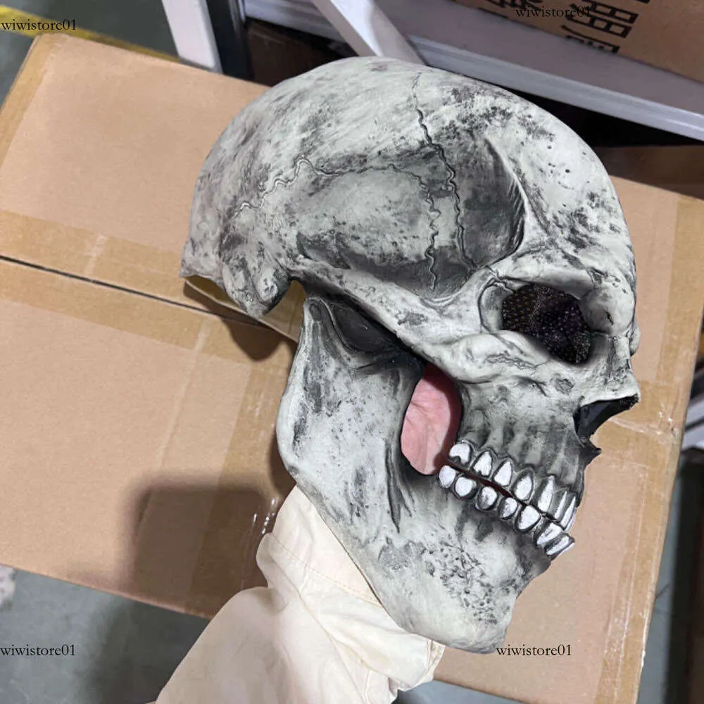 Realist Anonymous Halloween Full Head Skull Mask With Moveable Mouth ...