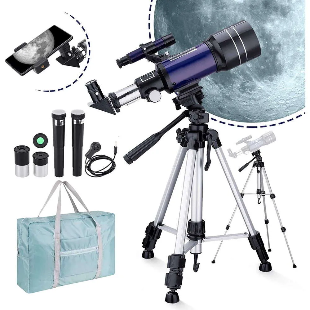 70mm Telescope for Astronomy - Perfect for Beginners! Refractor with ...