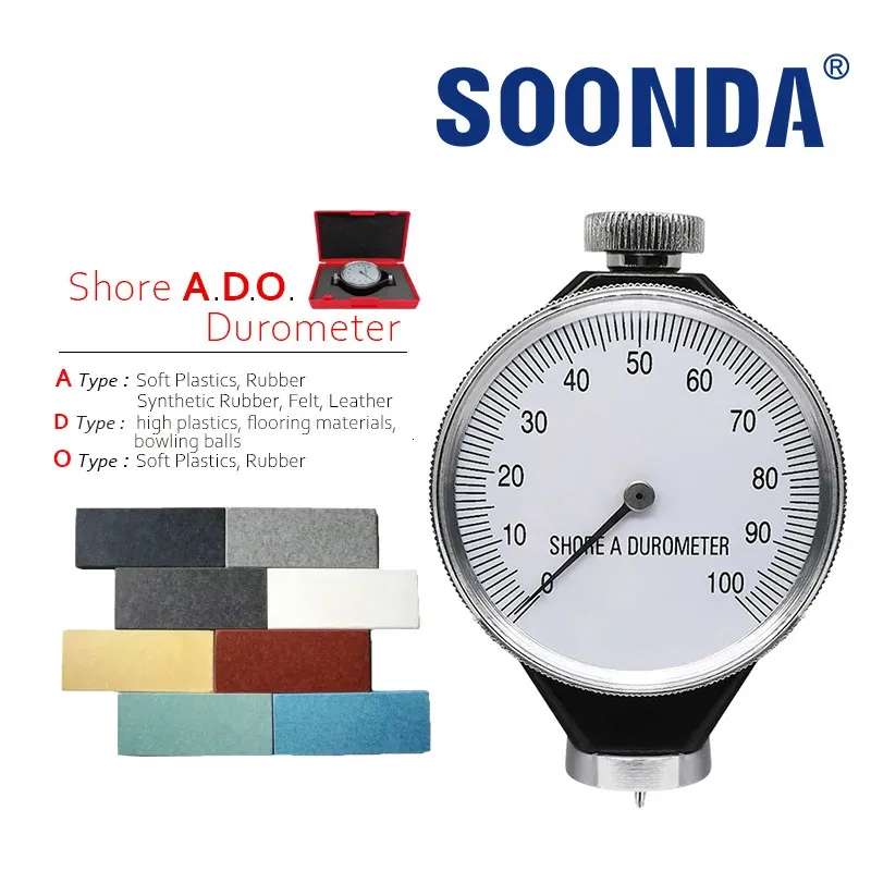 Wholesale 3 In 1 Shore Durometer Shore Hardness Tester Synthetic Soft ...
