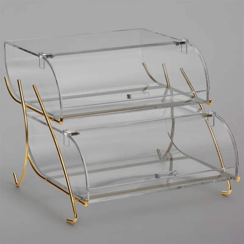 Two-Tier Acrylic Cake Display Case - 22 Wide Buffet Server - Premium ...