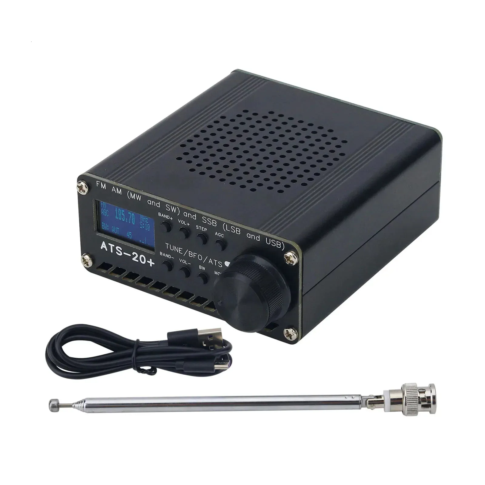 ATS20 Plus V2 Radio Receiver - SI4732 DSP SDR, FM AM MW SW SSB LSB USB, Portable Shortwave Radio ...