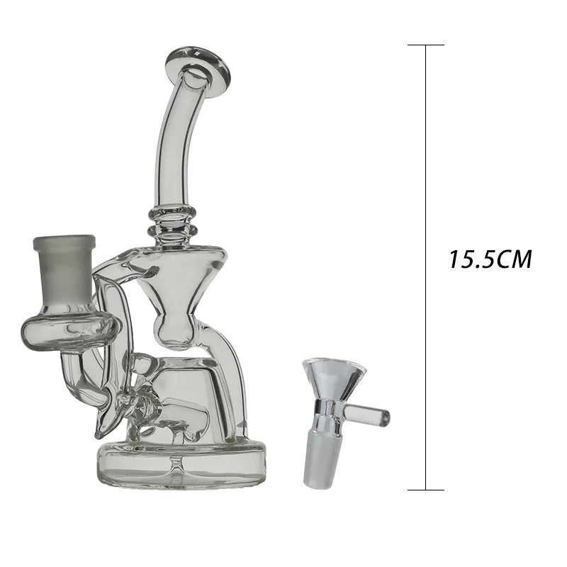 NMH 11 Style Mini Hookahs Glass Bong Recycler Smoking Water Pipe Dab ...