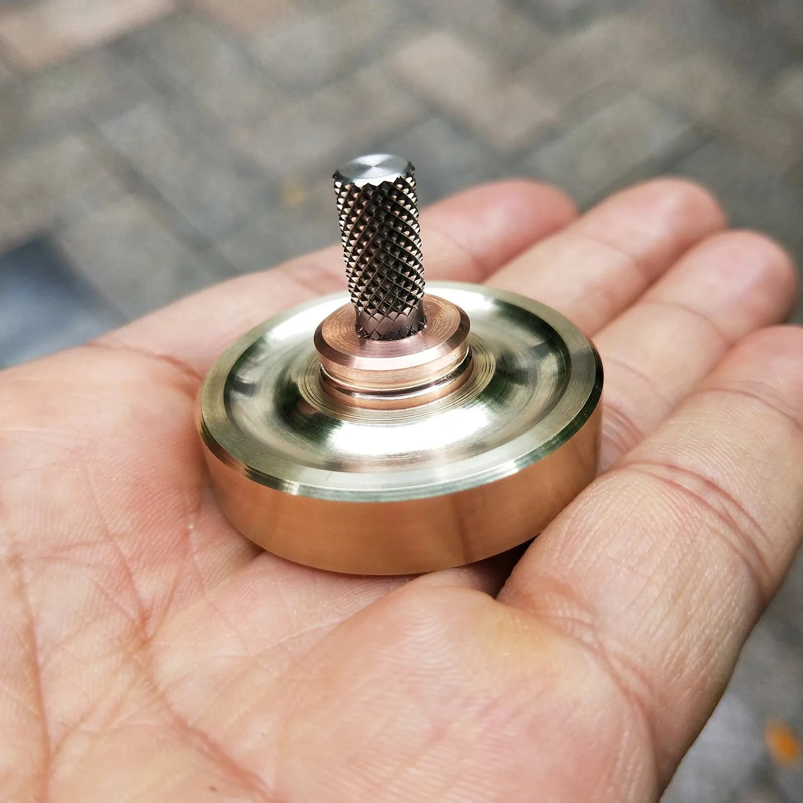 Handcrafted Brass Spinning Top: Collectible EDC Gyro Gyroscope For ...